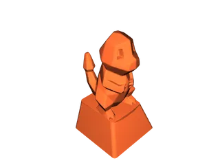 Keycap Low Poly Charmander by braga3dprint | Download free STL model ...
