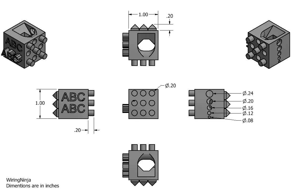 Test Cube 1 inch by WiringNinja | Download free STL model | Printables.com