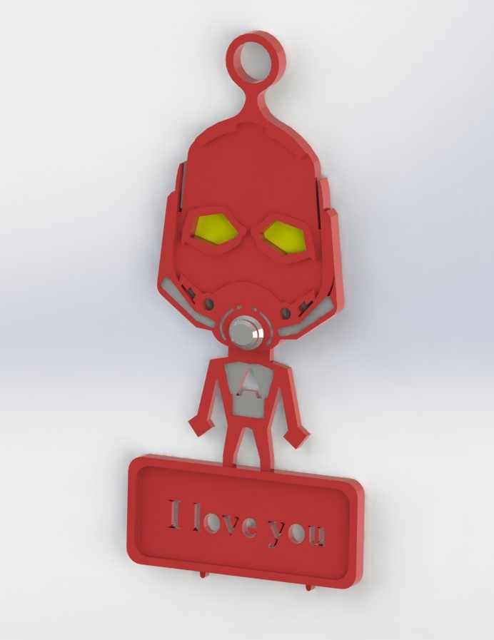 Valentine Ant-Man key-chain by David_O | Download free STL model ...