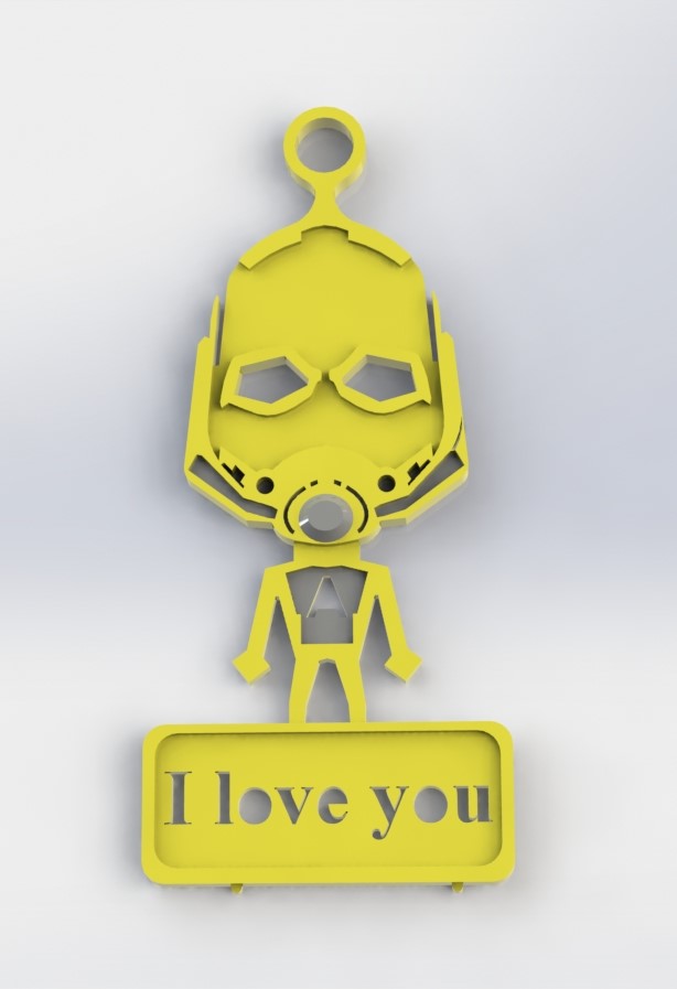 Valentine Ant-Man key-chain by David_O | Download free STL model ...