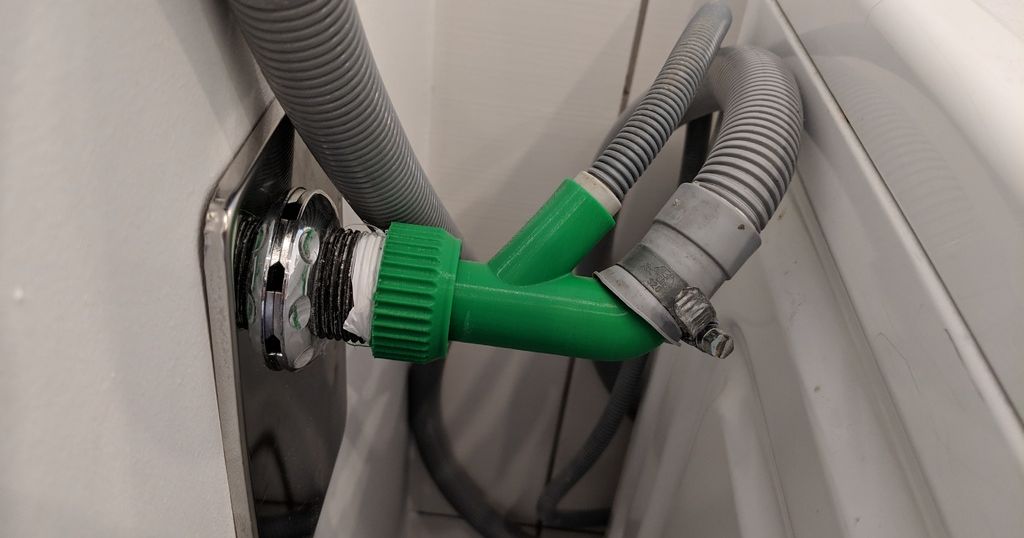 Washmachine adapter 1" dryer by 3DprintMyLife | Download free STL model ...