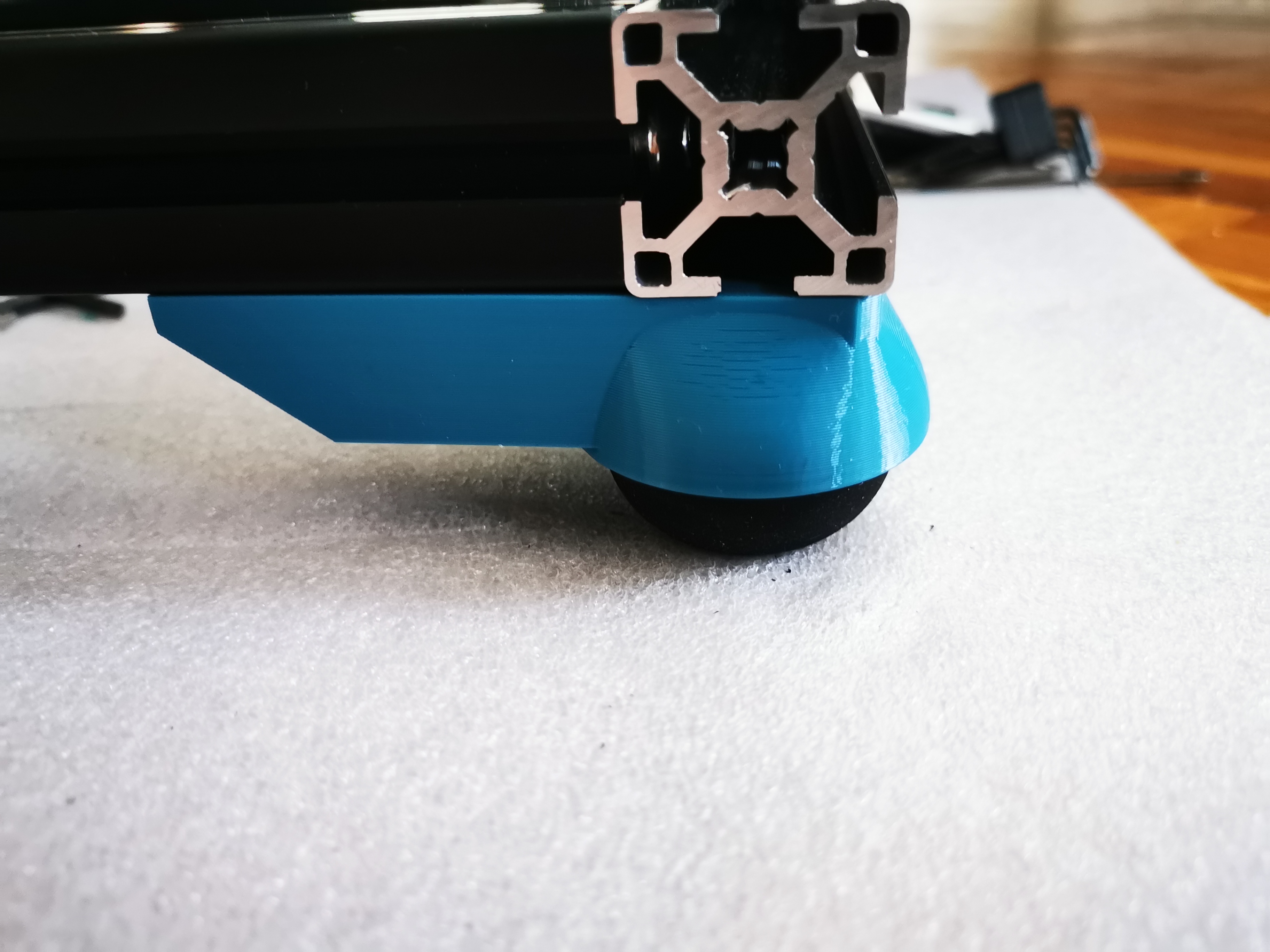 Silent 3D Printer Feet - Squash ball corner feet for 3030 frames by ...