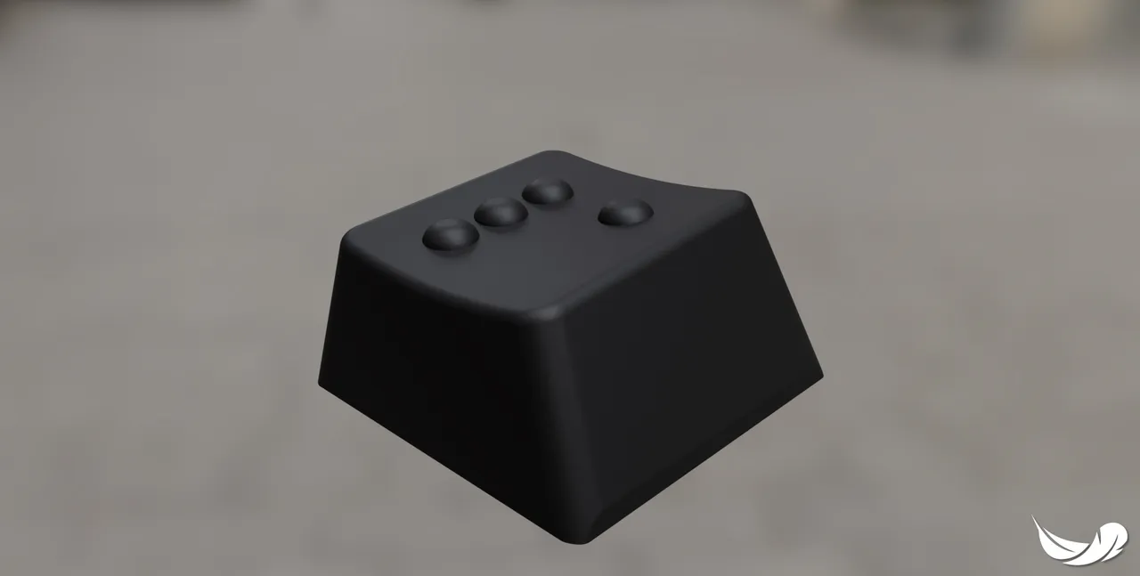 braille letter p - Cherry MX Keycap by Sven | Download free STL model ...