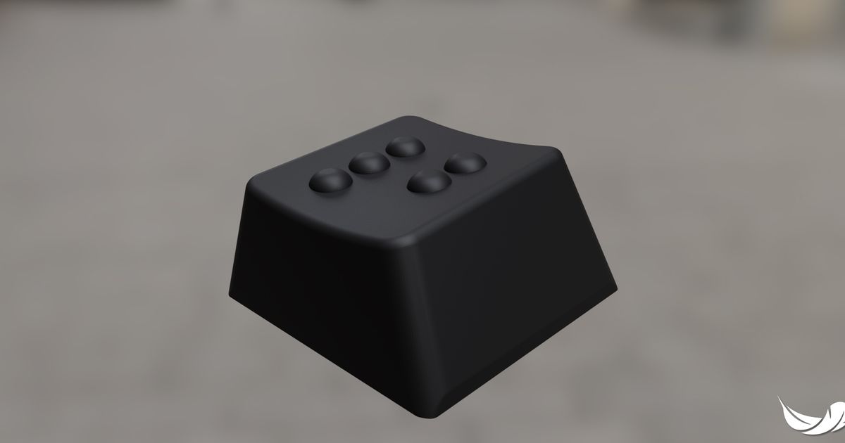 braille letter q - Cherry MX Keycap by Sven | Download free STL model ...
