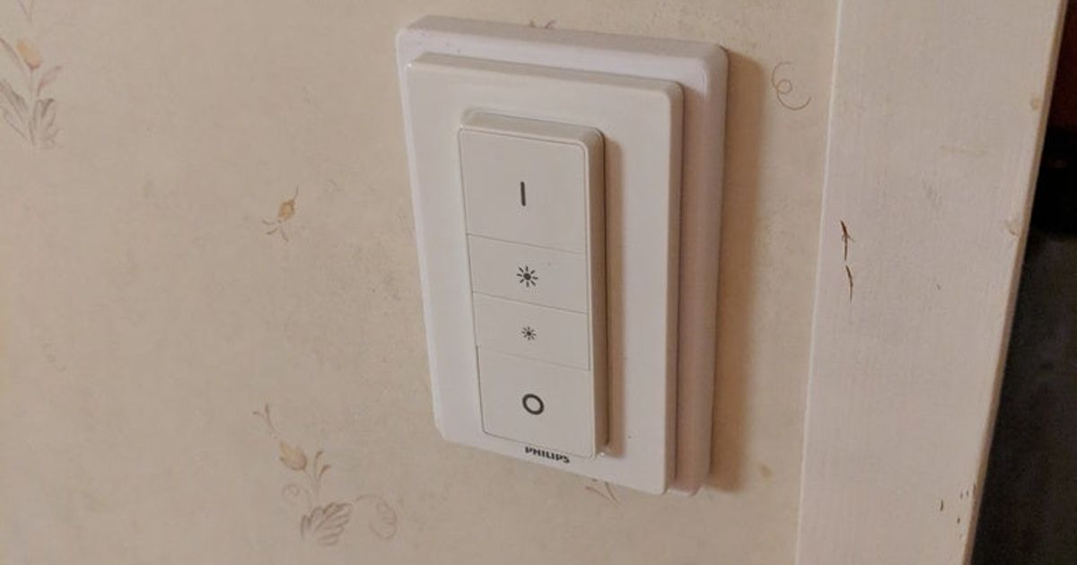 Hue light switch mount by Kattstryparen | Download free STL model ...