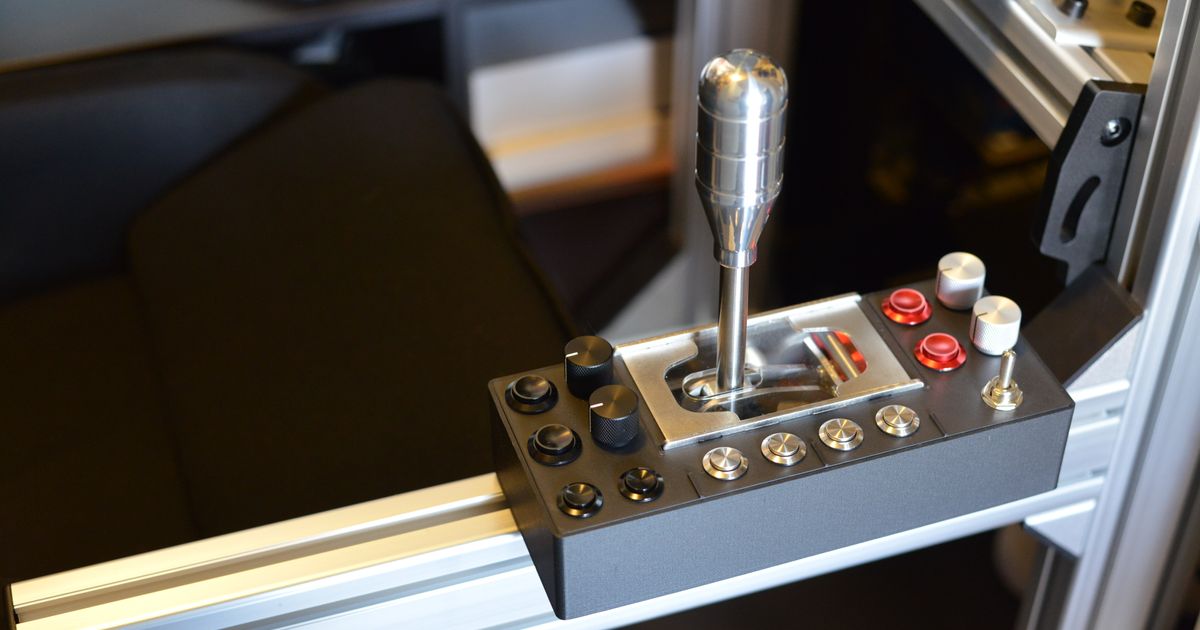 Button Box for Aiologs Sequential Shifter by fourfour | Download free ...