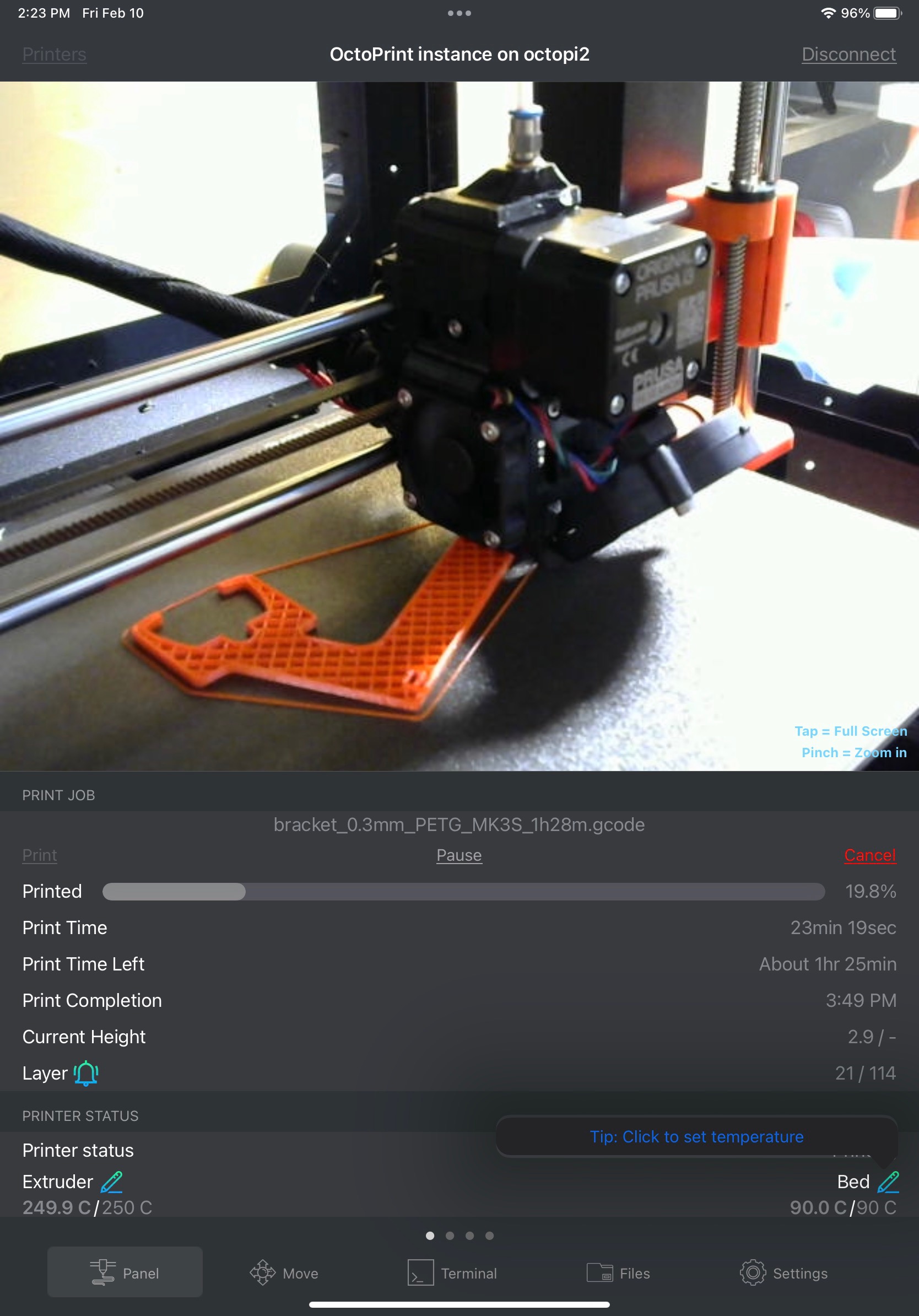 Camera mount for Logitech C270 Webcam in Prusa Original Enclosure by ...