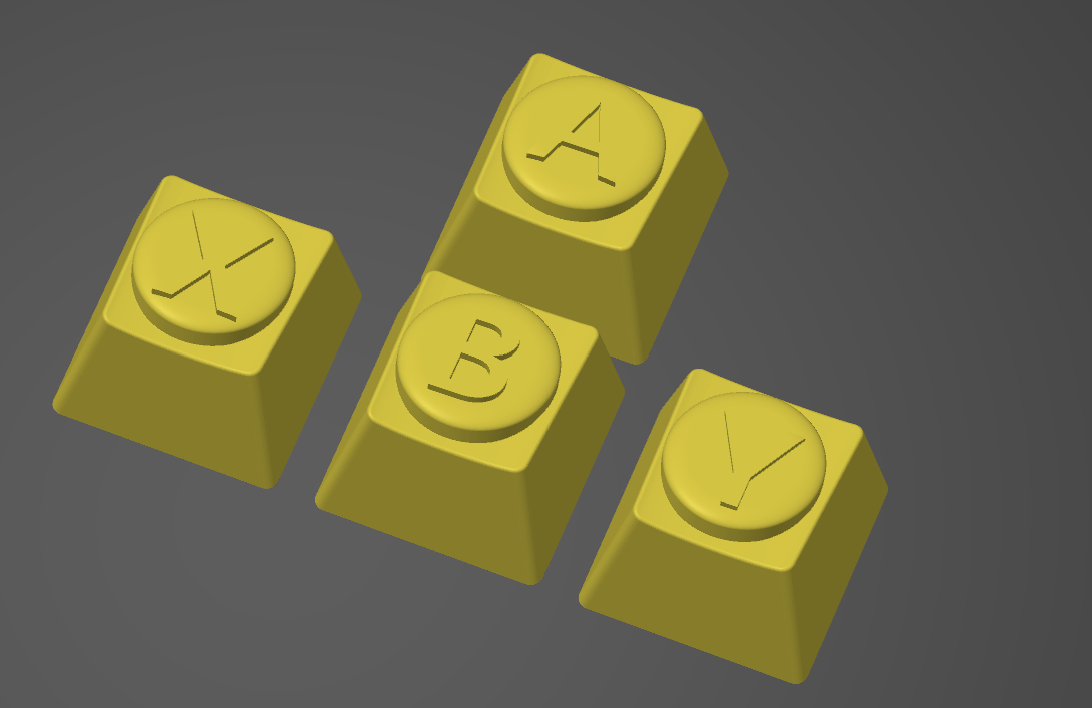 Xbox Button-Styled Keycaps by RepRaptor | Download free STL model ...