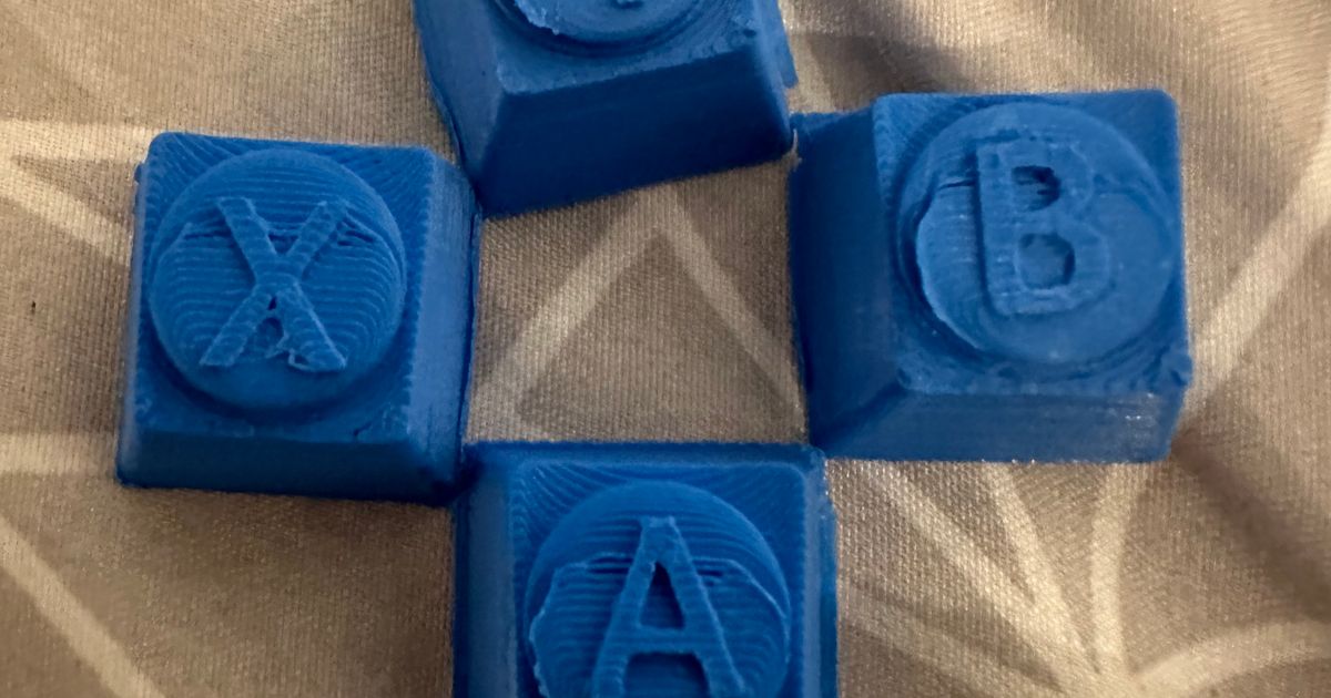 Xbox Button-Styled Keycaps by RepRaptor | Download free STL model ...