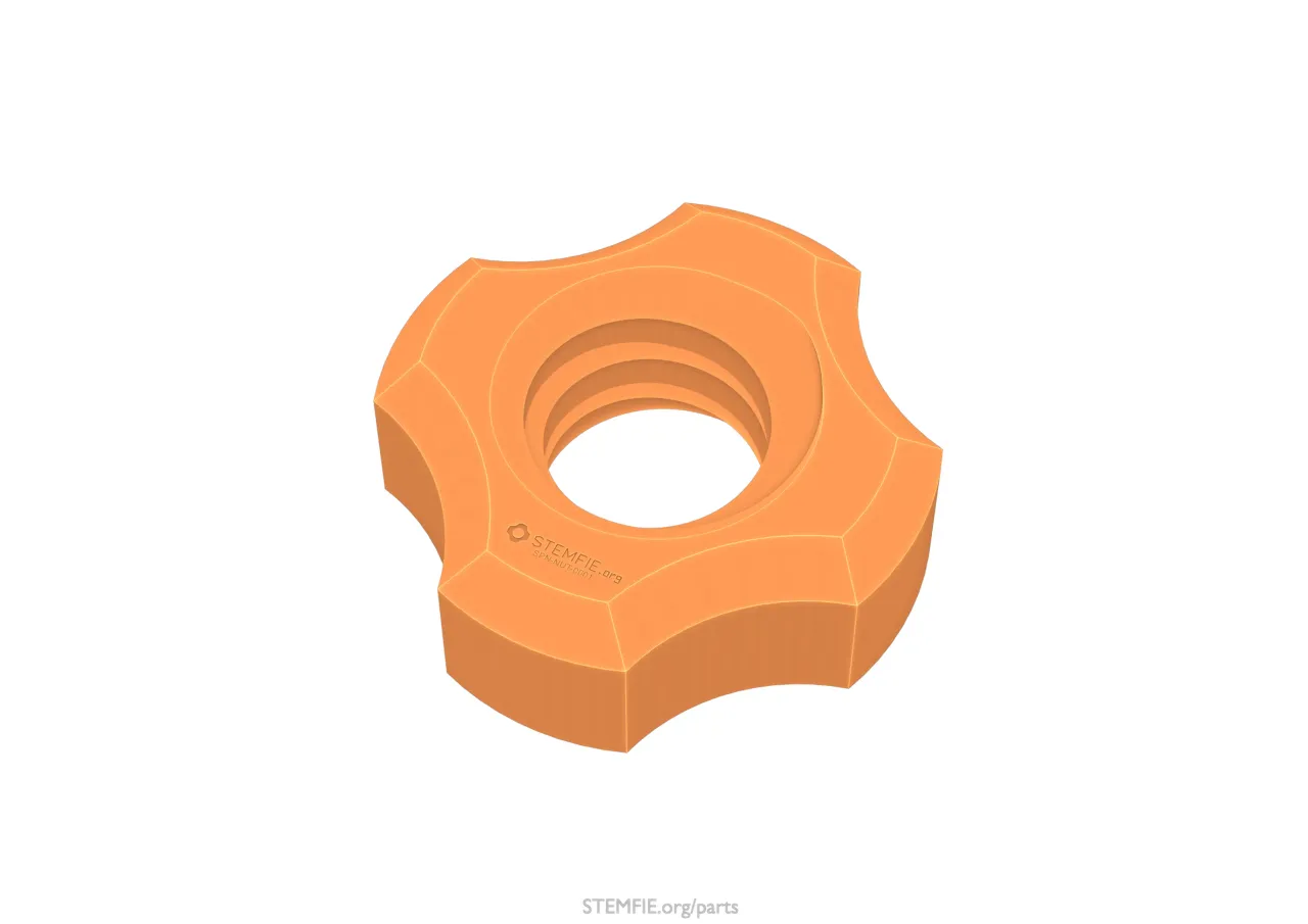 STEMFIE - Parts - Fasteners - Nuts - Threaded - Open by Stemfie3D ...
