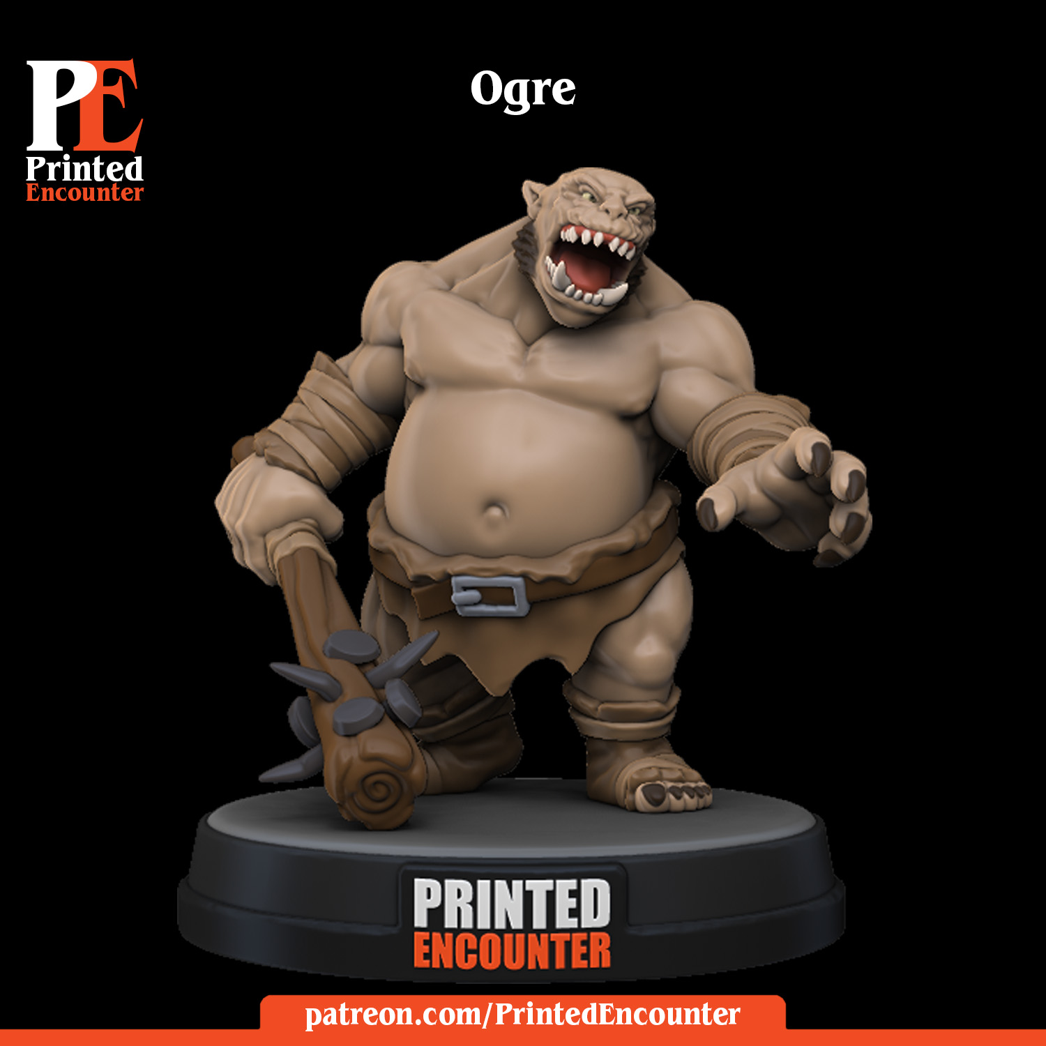 Ogre by Printed Encounter | Download free STL model | Printables.com