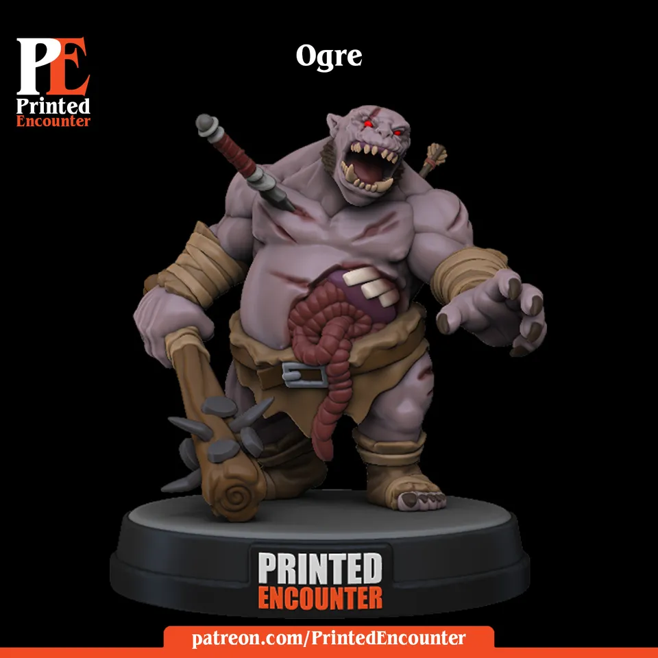 Ogre Zombie by Printed Encounter | Download free STL model | Printables.com