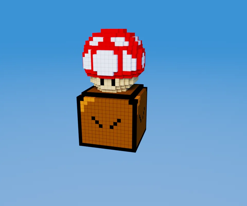 8-bit Mario mushroom keycap by Dirac Arts | Download free STL model ...