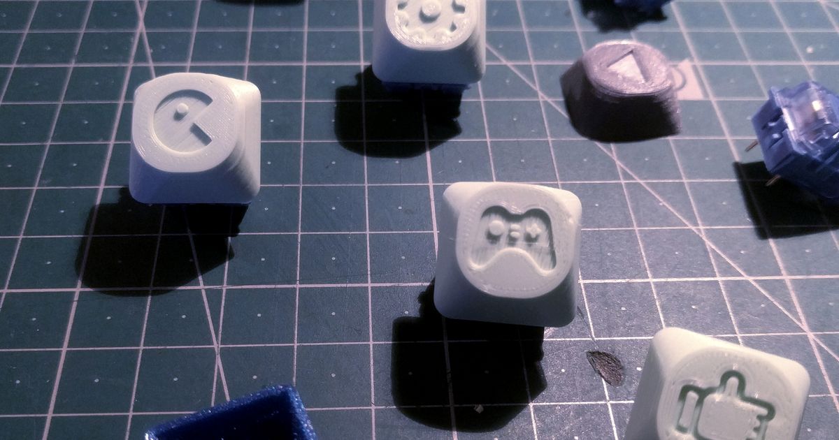 23 keys for cherry MX/Kaylh (with basic key layout step file) by ...