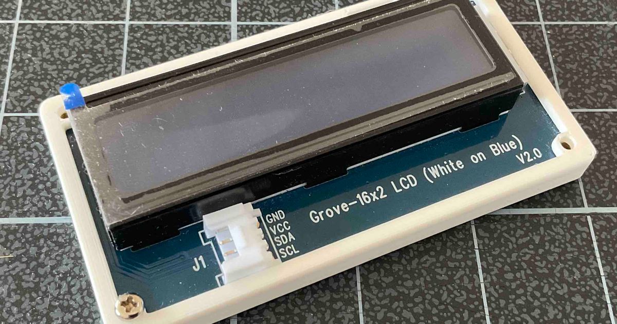 Grove-16x2 LCD case by Shoji Miyanishi | Download free STL model ...