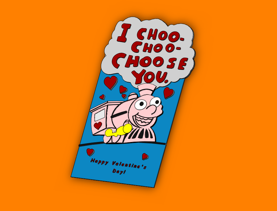 Ralph's Valentines day card and box by Umpy | Download free STL model ...