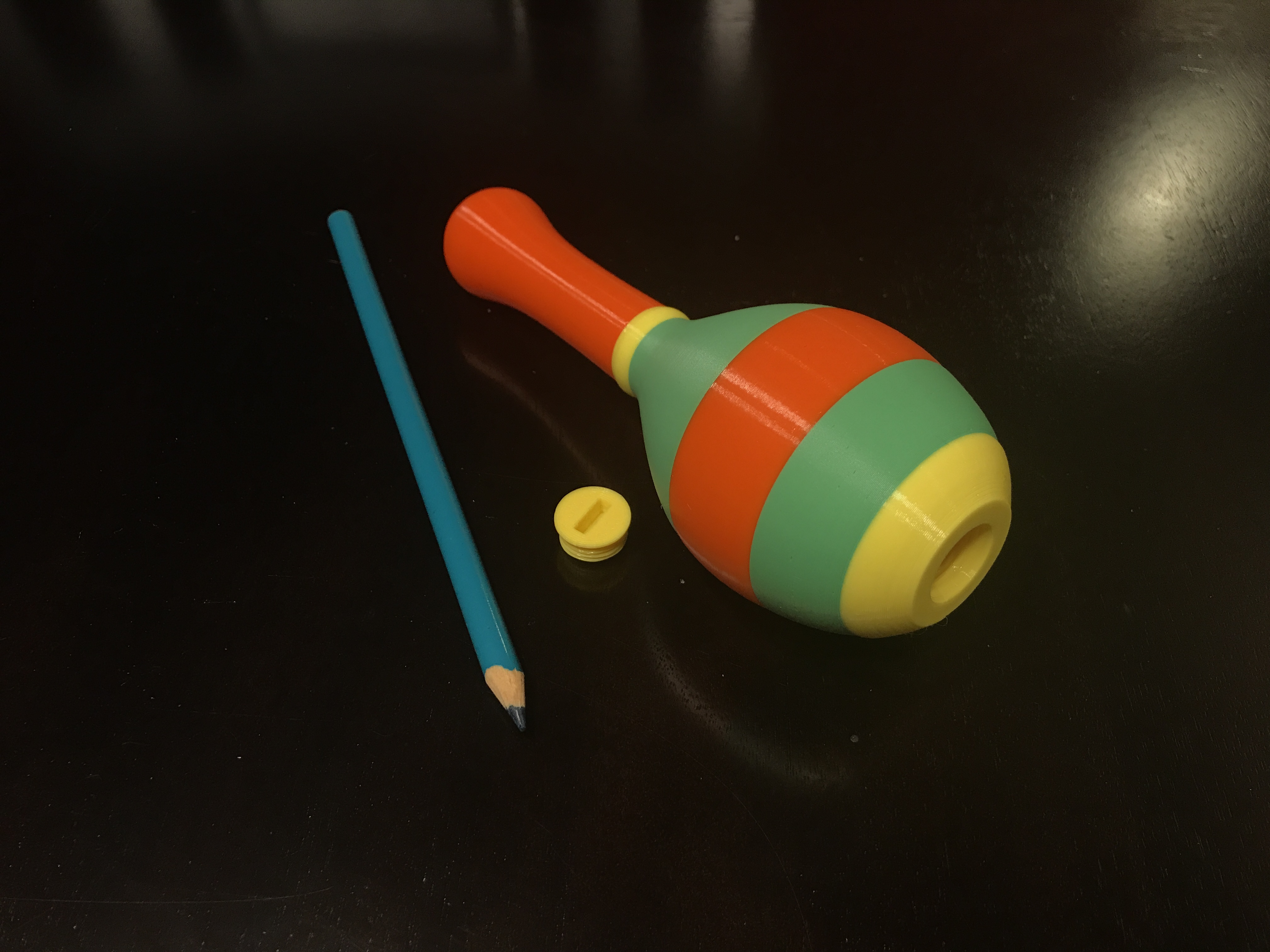 Simple Maraca With Screw Cap by secv | Download free STL model ...