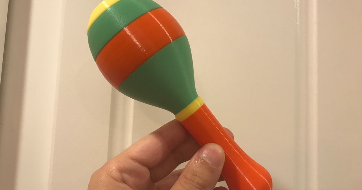 Simple Maraca With Screw Cap by secv | Download free STL model ...