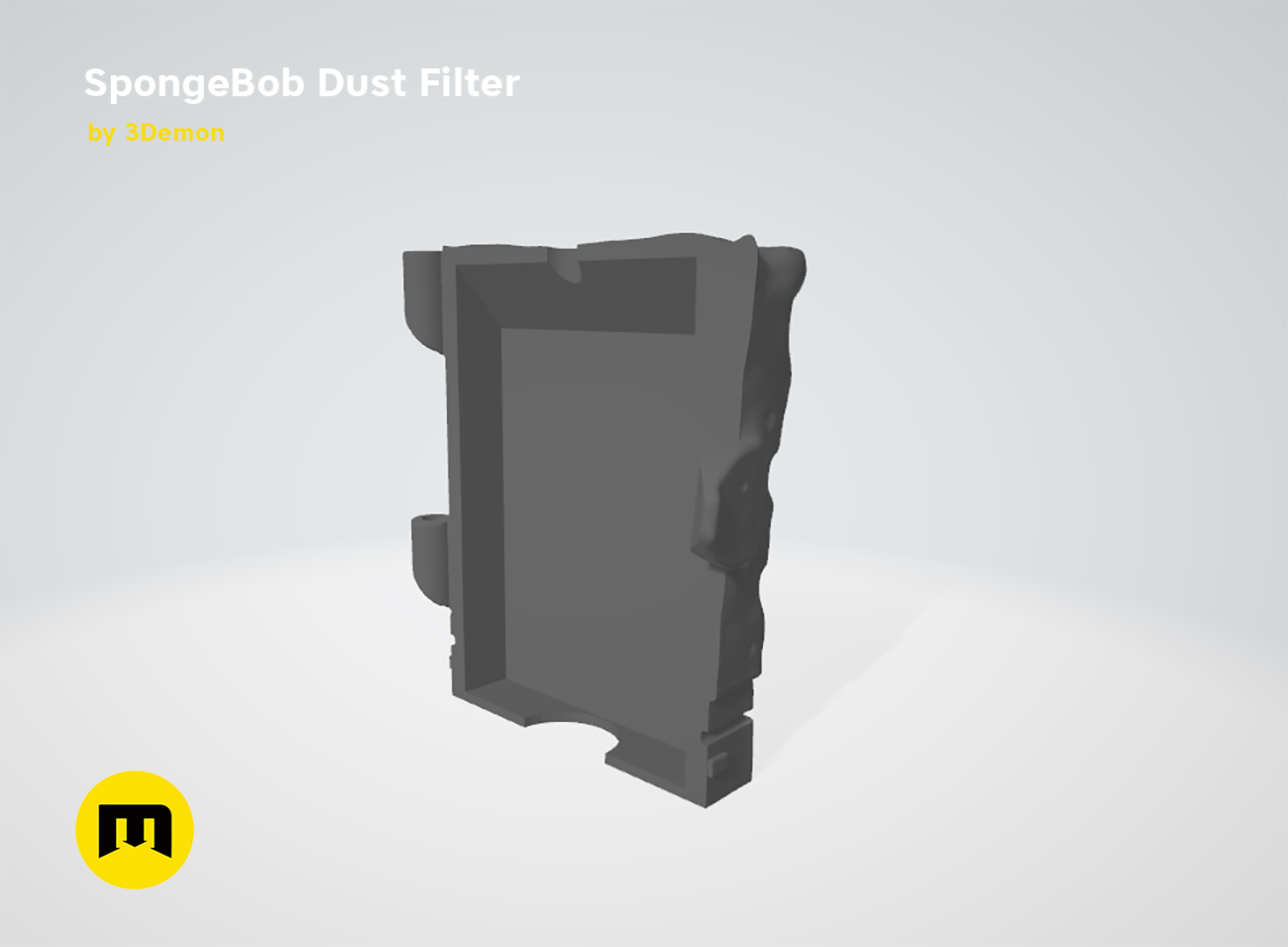 SpongeBob filament dust filter by 3Demon | Download free STL model ...