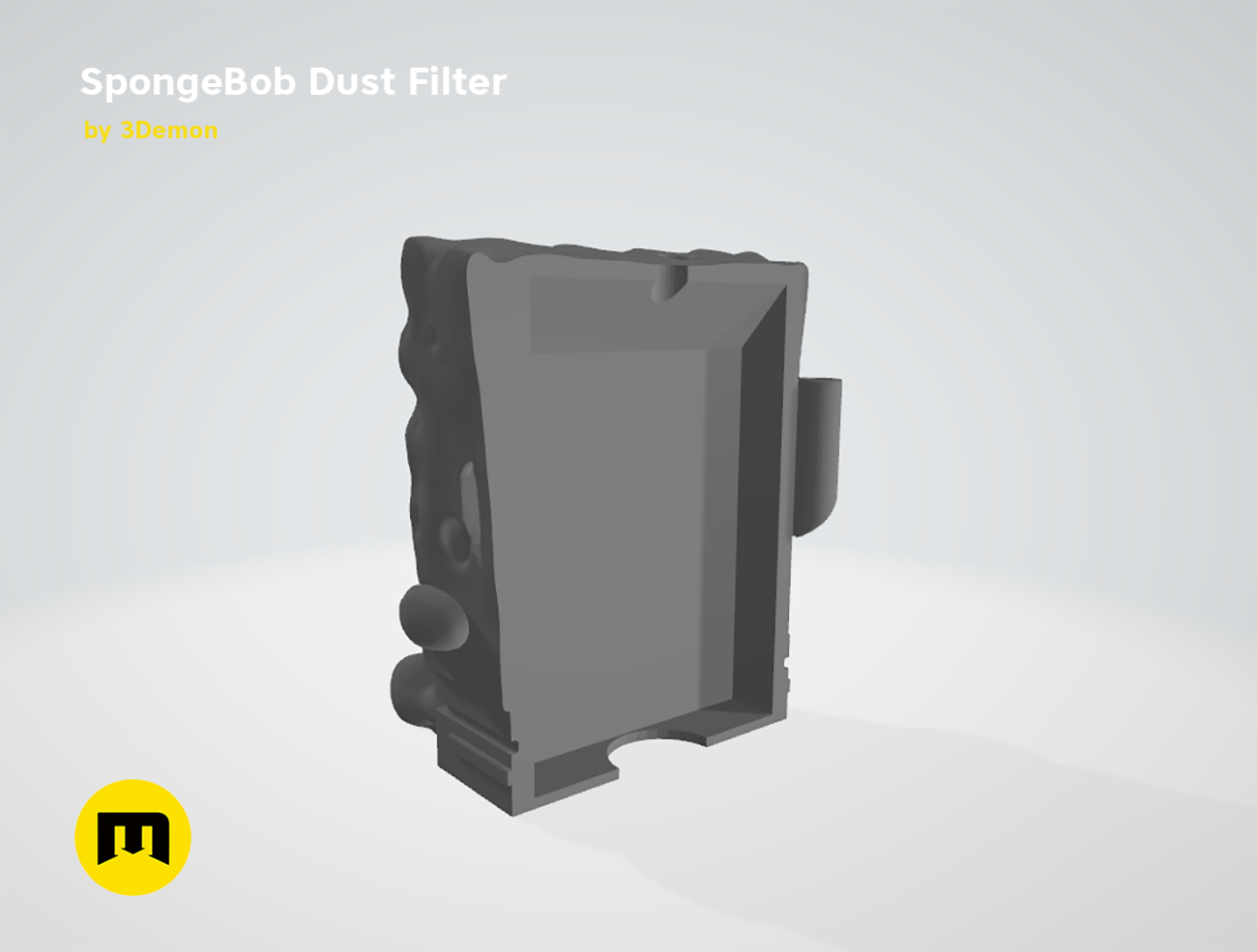 SpongeBob filament dust filter by 3Demon | Download free STL model ...