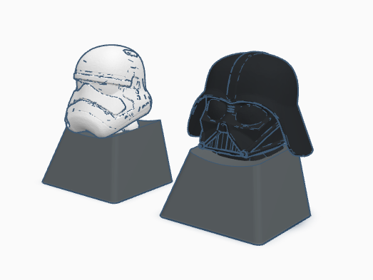 Star Wars Key Caps - Darth Vader and Stormtrooper by Oh | Download free ...
