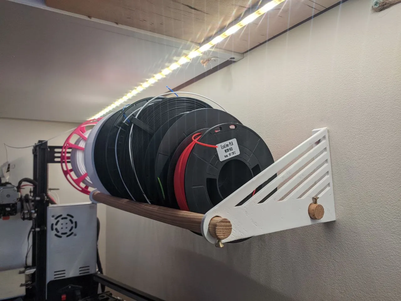 Simple Filament Shelf by ZortraxYeen | Download free STL model ...