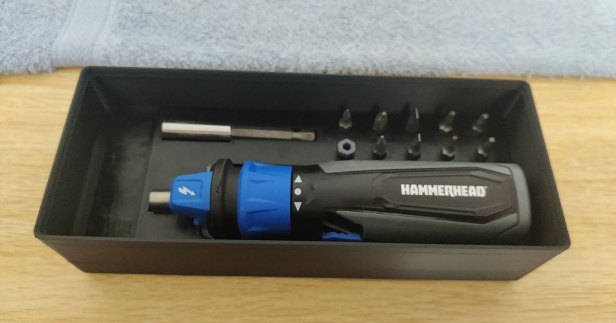 Hammerhead Screwdriver Gridfinity Box By Colonel Panic Download Free Stl Model