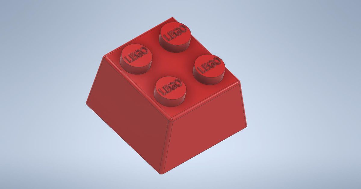 LEGO KEY CAP by Pavel Šichnárek | Download free STL model | Printables.com