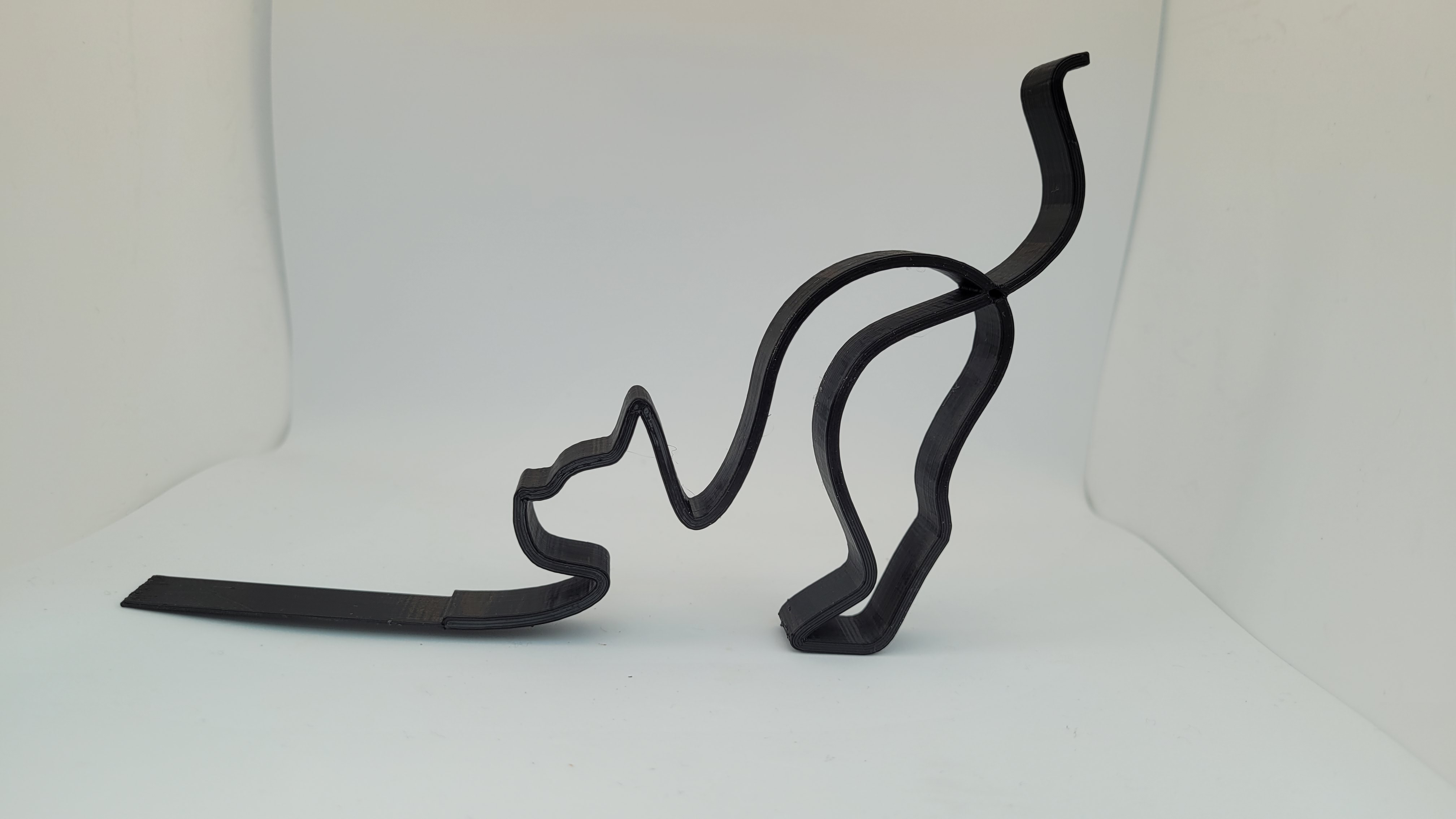 Minimalist Cat bookend by Brad Smith | Download free STL model ...