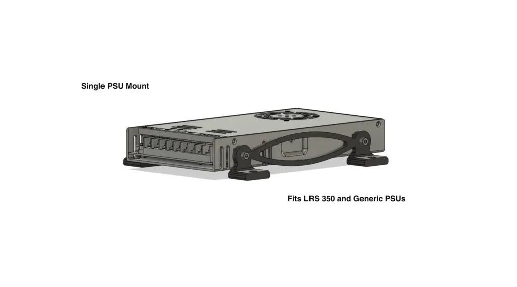 Single PSU Mount for Electronics Enclsoure by Derik Whittaker | Download free STL model ...
