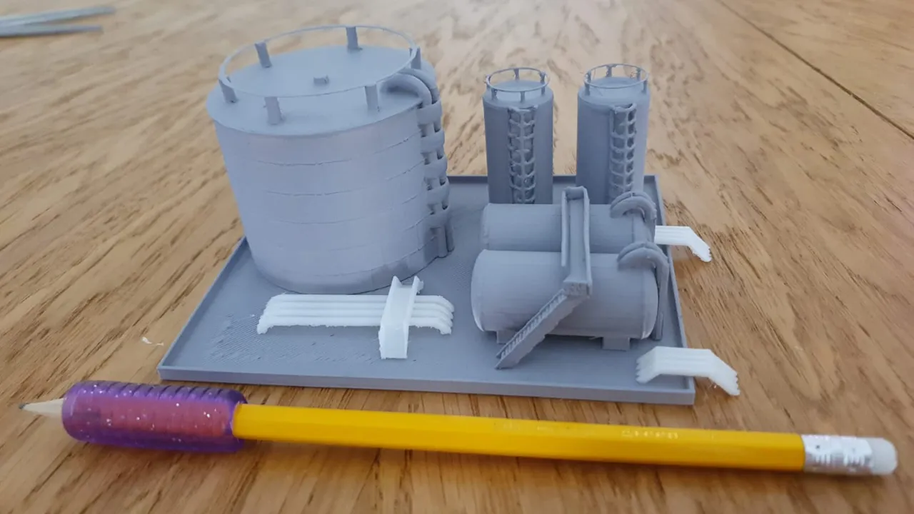 Train Model gas station by gombosh | Download free STL model ...