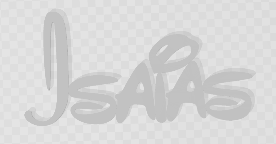 Isaias Name by T3D | Download free STL model | Printables.com