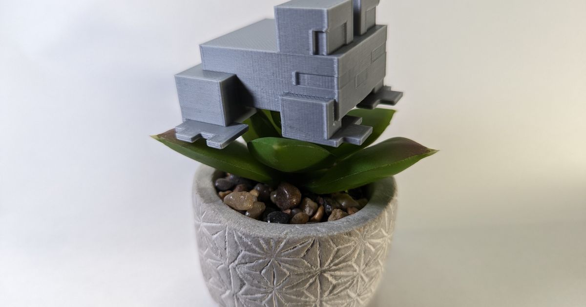 Minecraft Frog by Eddie Hugo | Download free STL model | Printables.com