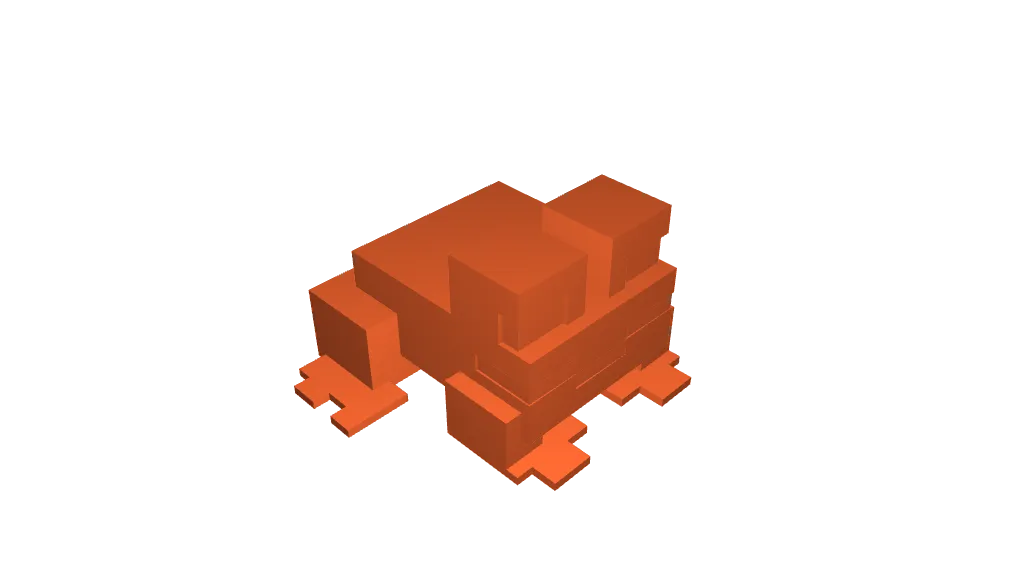 Minecraft Frog by Eddie Hugo | Download free STL model | Printables.com