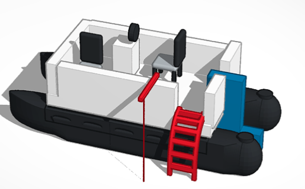 pontoon boat by the 3d life | Download free STL model | Printables.com