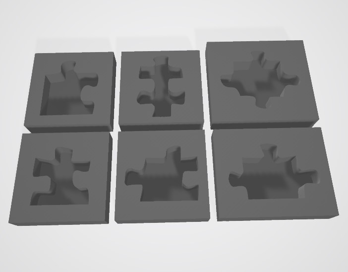 Jigsaw Puzzle Piece Molds by RSteezy | Download free STL model ...