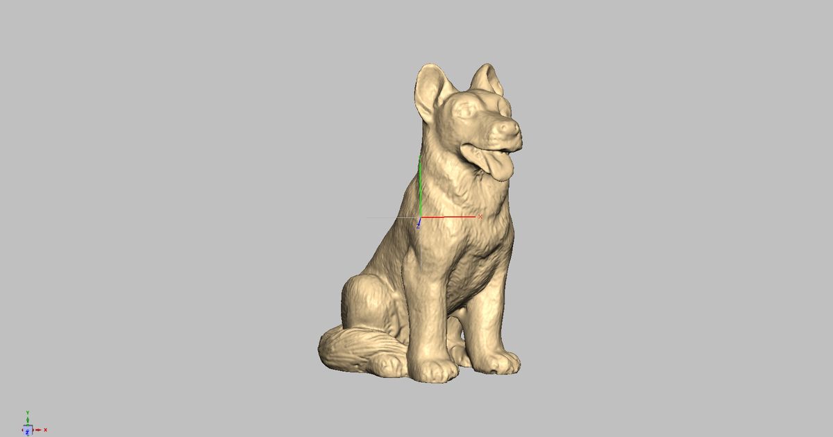 sitting Dog by Tomasz Milcewicz by IsiTapier | Download free STL model ...