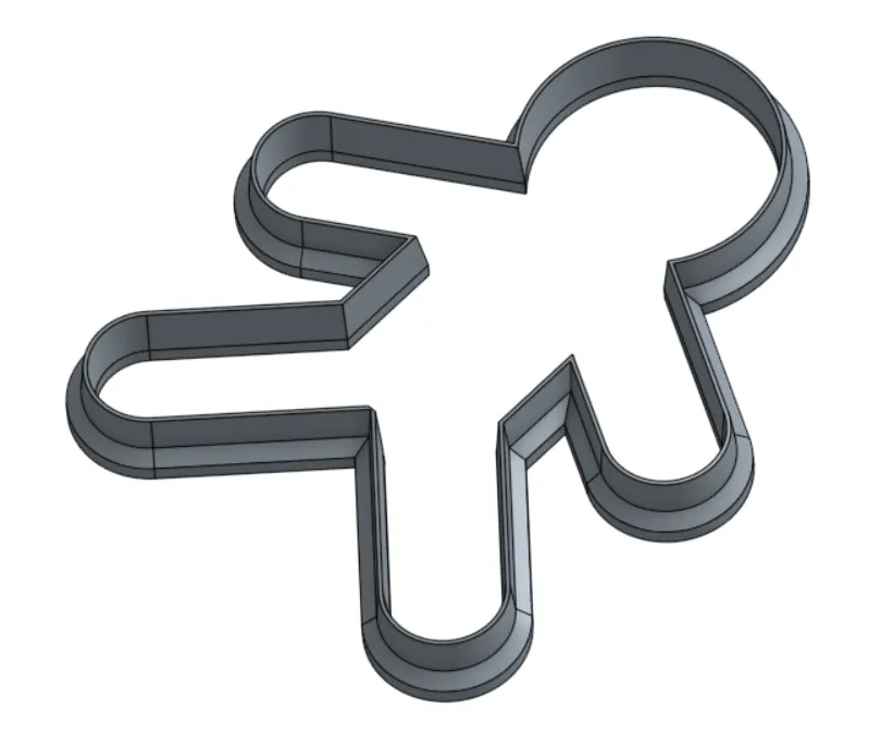 Gingerbread man cookie cutter by mrmila | Download free STL model ...
