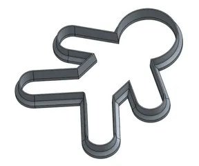 Gingerbread Man Shaped Holiday Cookie Cutter by 🧊-SK3D-🧊 | Download ...