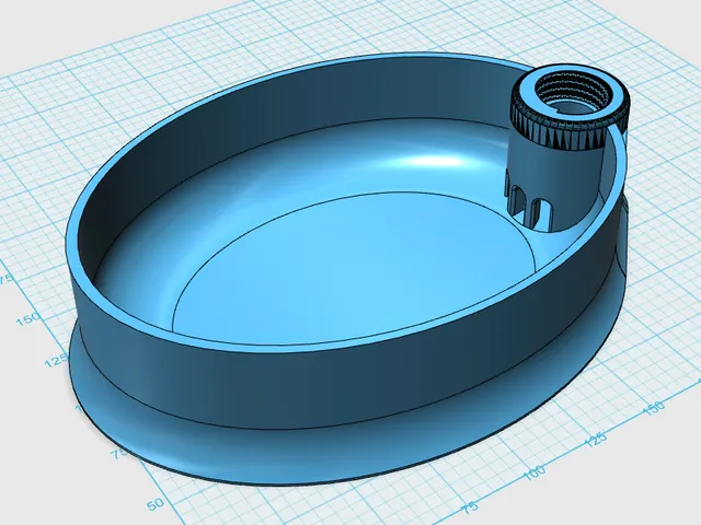 2 Liter dog water bowel by BuildersMark | Download free STL model ...