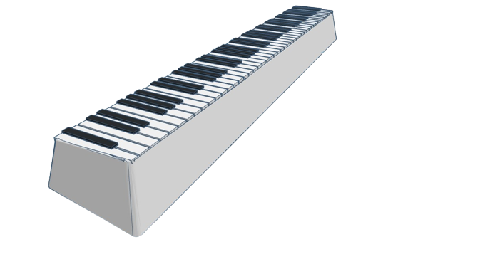 KeyBar - A Spacebar, with Keys! by Ward Morrison | Download free STL ...