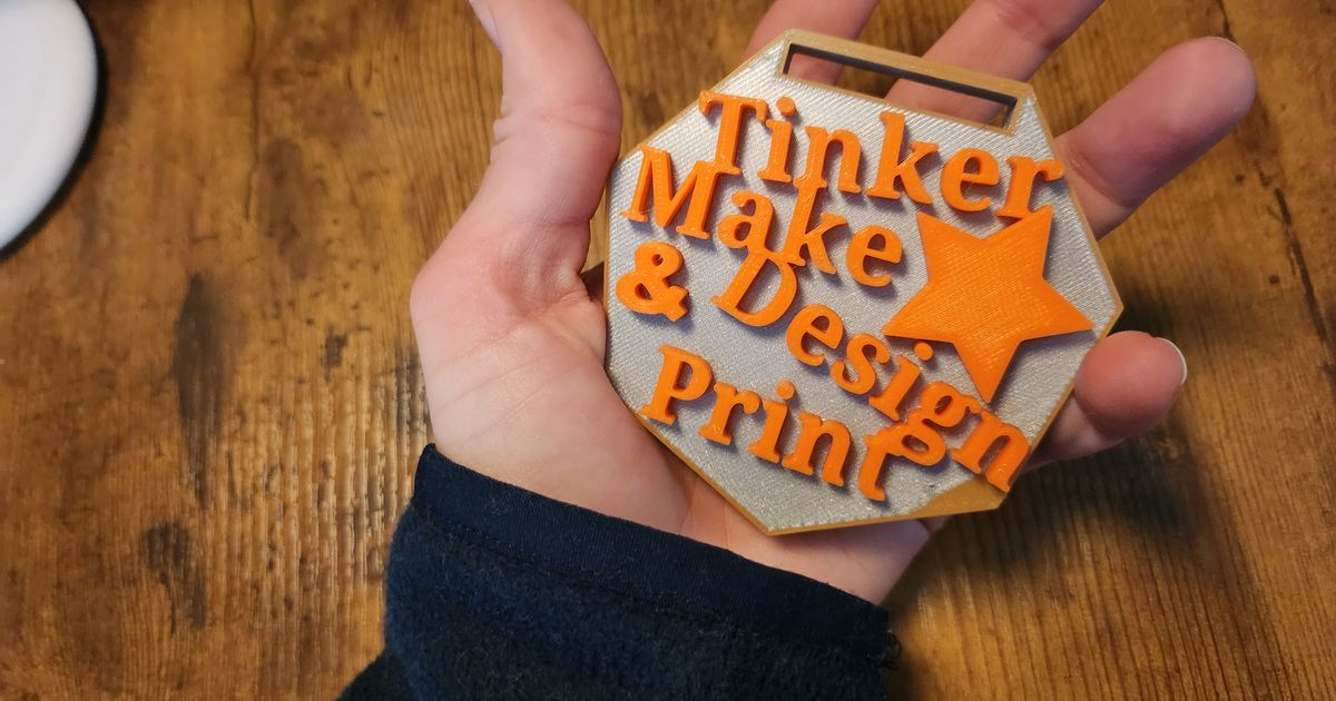 Tinker, Make & Design, Print Jumbo Medallion Keychain or Ornament by ...