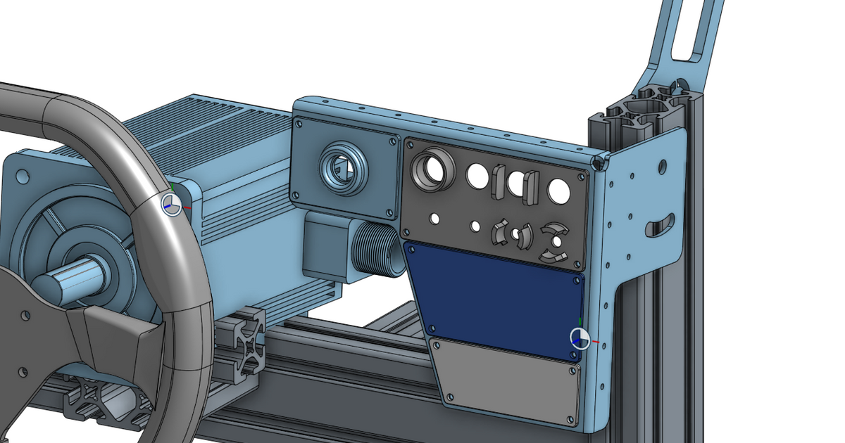 Center console dashboard for SimRacing (Sheet metal + 3d printing) [V1 ...