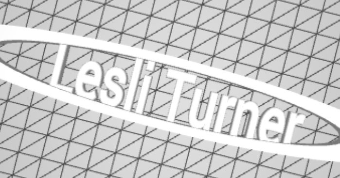 Leslie Turner rocking name plate by Robert | Download free STL model ...