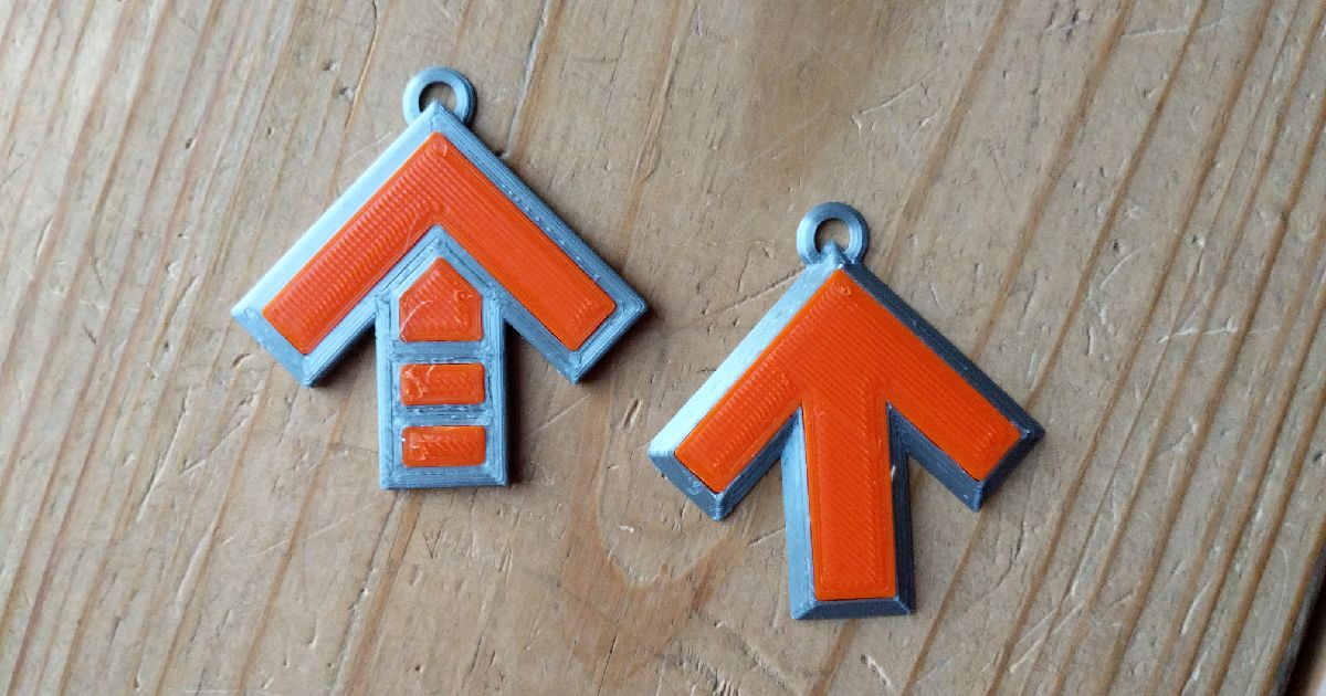 ITG Arrow Keychains V2 by Gentron | Download free STL model ...