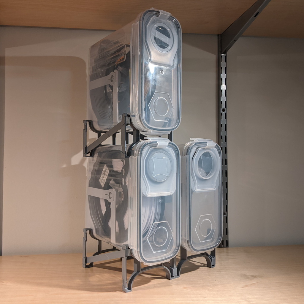 Universal Spool Container Stand by CAD_Dude | Download free STL model ...