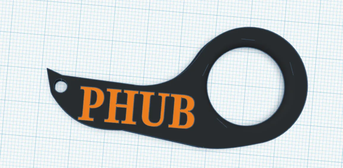 Phub joke karambit keychain by Space3D | Download free STL model ...