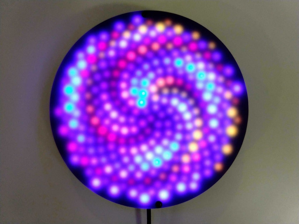 Fibonacci256 Open Case with 3mm Acrylic Diffuser - 166mm disc with 256 ...