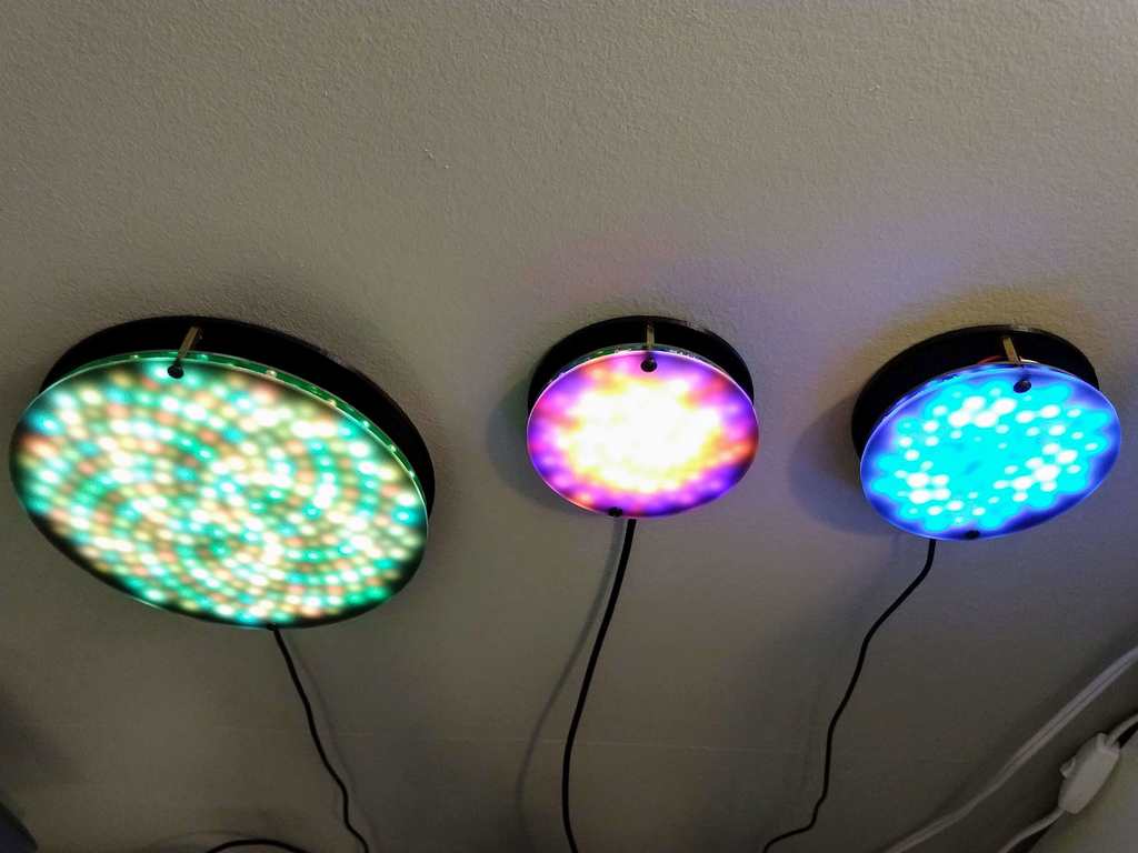 Fibonacci64 Open Case with 3mm Acrylic Diffuser - 86mm disc with 64 ...