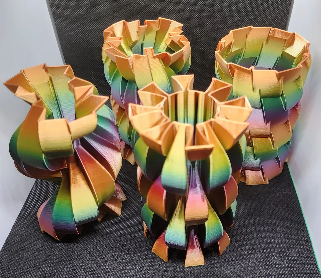 ᛥ Ribbon Spiral Vase Collection ᛥ by Triple G Workshop | Download free STL model | Printables.com